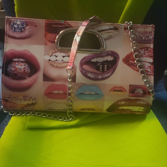 Bags | Funky Lips Crossbody Bag | Poshmark